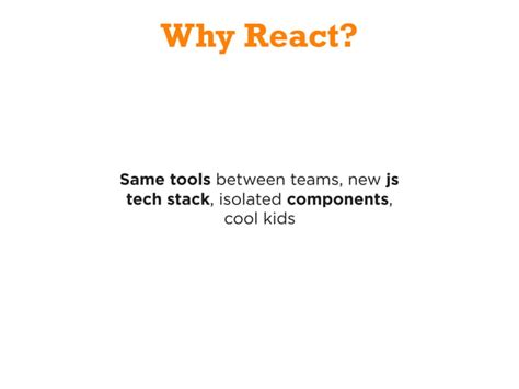 Isolated React Js Components PPT