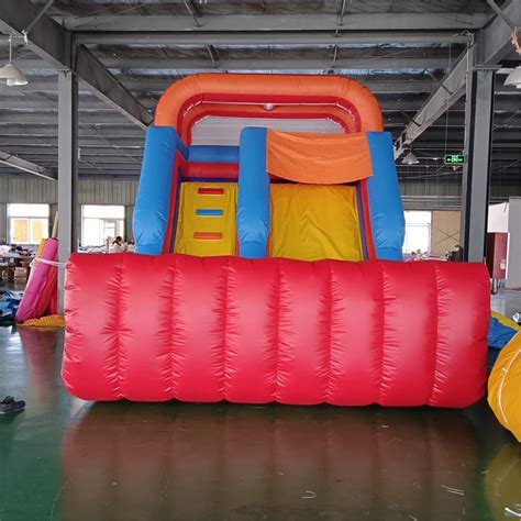 다채로운 공기주입식 슬라이드 바운스 콤보 재미 있는 도시 맞춤형 컬러 디자인 아이 Aliexpress