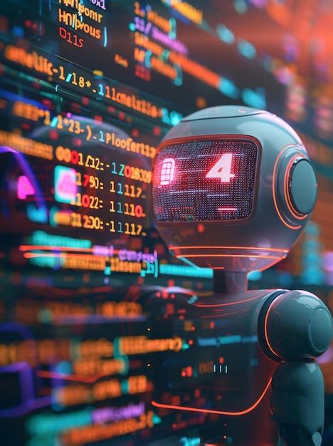 Futuristic Robot Artificial Intelligence Huminoid Ai Programming Coding