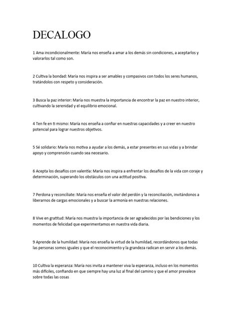 Decalogo Religion Pdf