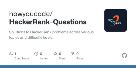 Github Howyoucode Hackerrank Questions Solutions To Hackerrank
