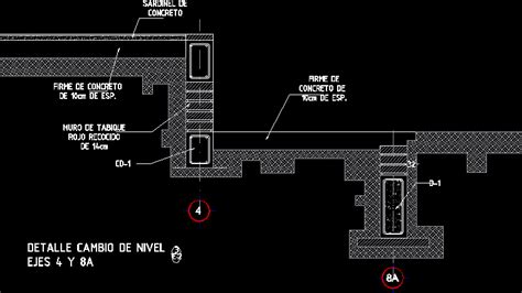 Change In Floor Level DWG Detail For AutoCAD Designs CAD