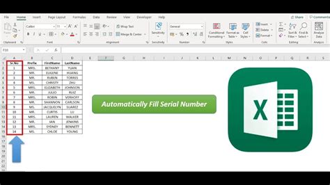 Automatic Serial Number In Excel Update Serial Number In Excel Automatically Fill Serial