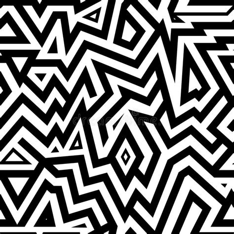 Seamless Striped Geometric Pattern Stock Vector Illustration Of Digital Decor 53582327