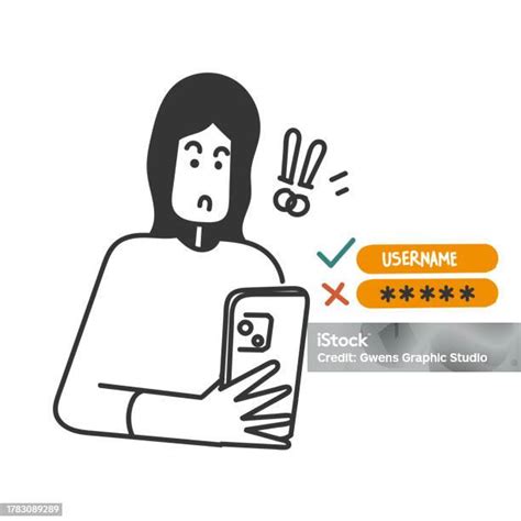 손으로 그린 낙서 입력 틀리다 암호 통하고 있는 변하기 위하여 변하기 위하여 삽화 벡터 검증에 대한 스톡 벡터 아트 및 기타 이미지 Istock