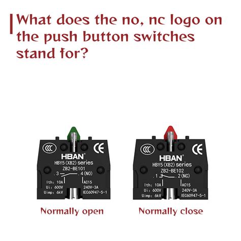 Understanding The No And Nc Logo On Push Button Switches