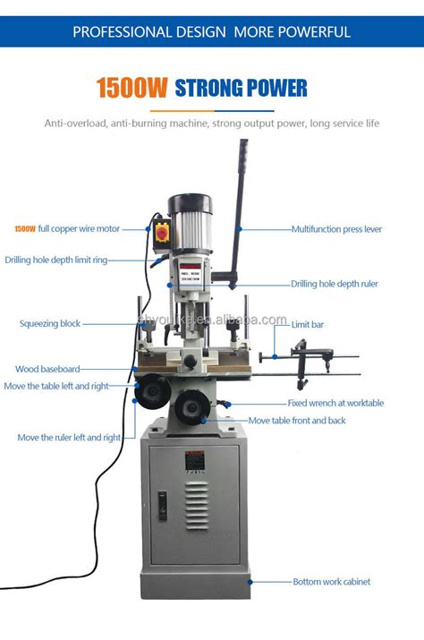 Ms3840 Woodworking Woodworking Chisel Mortise And Tenon Machine Heavy Duty Mortise And Tenon