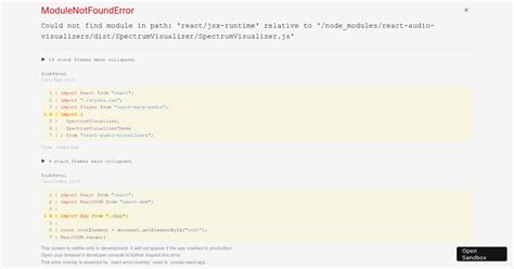 React Audio Visualizers Examples Codesandbox