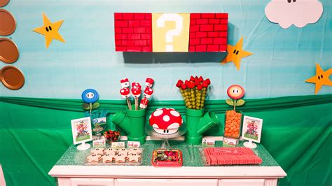 Super Mario Birthday Party Ideas Diy Free Printables