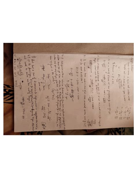 Handwritten Simple Interest Notes Pdf