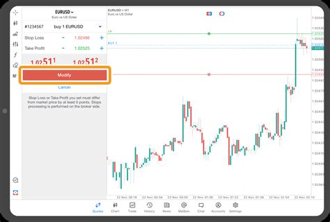 Set Tp And Sl Values On The Chart Metatrader45 User Guide Myforex™