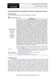 Implementing Dynamic Capability Framework On Indonesian Babes Jurnal Iqra Kajian Ilmu