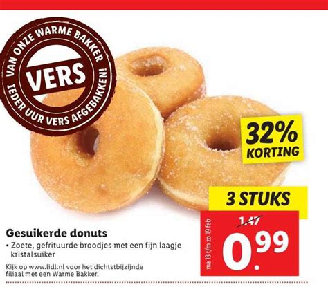 Gesuikerde Donuts Aanbieding Bij Lidl 1foldersnl