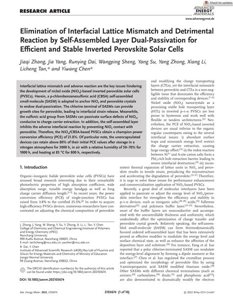Pdf Elimination Of Interfacial Lattice Mismatch And Detrimental