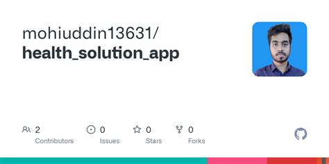 GitHub Mohiuddin13631 Health Solution App