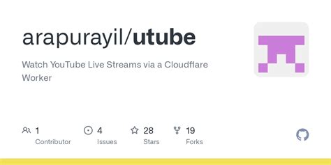 Github Arapurayilutube Watch Youtube Live Streams Via A Cloudflare