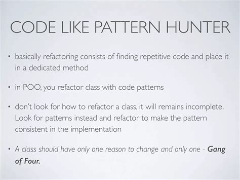 Code Refactor Strategy Part 1 Ppt