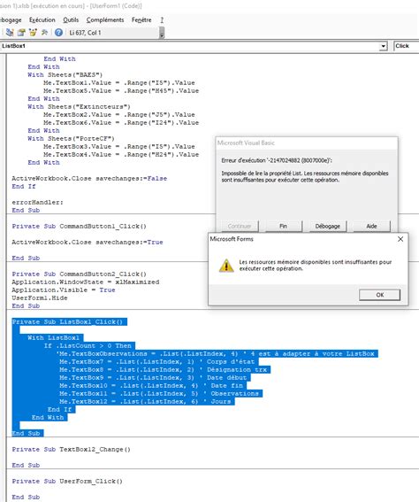 Xl 2013 Pb Largeur Colonne Dans Listbox Macros Et Vba Excel