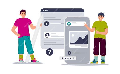 Premium Vector Ui Ux Designer Arrangement Interface Elements Of The Application And Sites Two