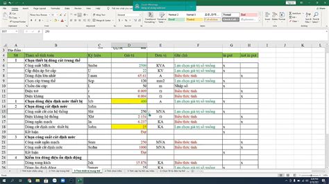 B Ng T Nh To N Thi T K I N B Ng Excell Youtube