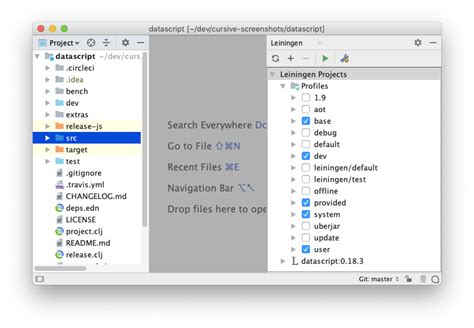 Cursive Working With Leiningen