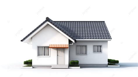 클리핑 패스를 사용하여 흰색 배경에 있는 작은 집의 3d 렌더링 시골집 작은 집 코티지 하우스 배경 일러스트 및 사진 무료 다운로드 Pngtree