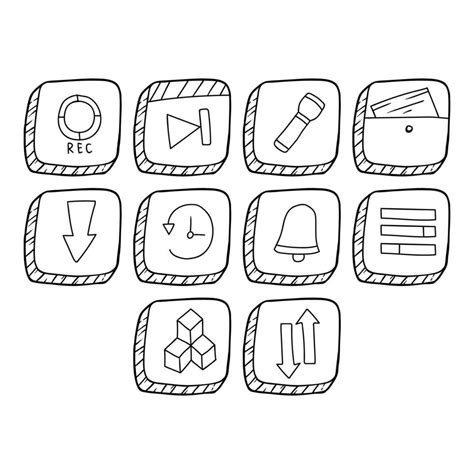 optional icon set 17129202 vector art at vecteezy