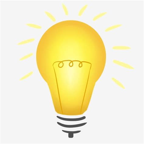 크리 에이 티브 조명 일러스트 레이 션 노랑 빛 노란 전구 조명기구 그림 전구 노랑 빛 노란색 Png 일러스트 및 Psd 이미지 무료 다운로드 Pngtree