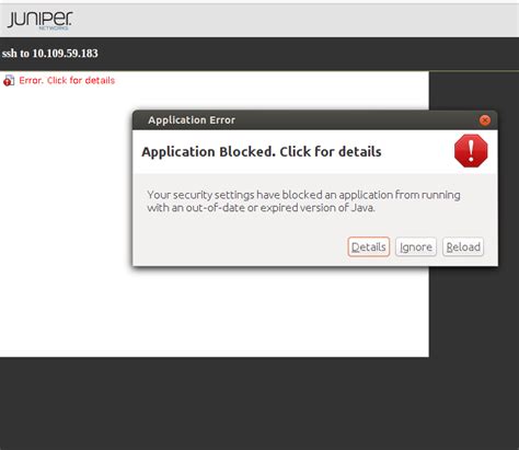 Networking Ubuntu Saying Your Security Settings Have Blocked An