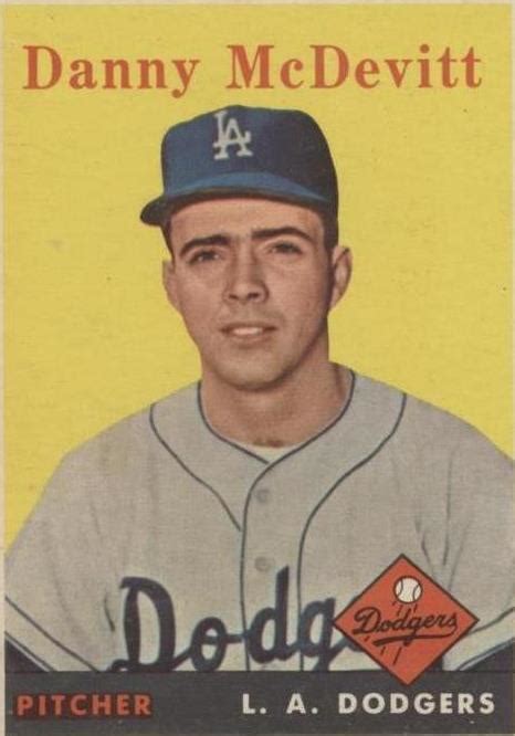 1958 Topps 357 Danny Mcdevitt Rc For Sale Online Ebay