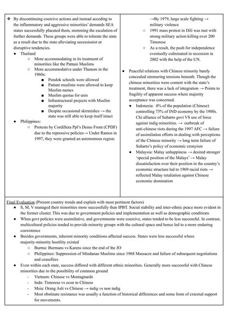 National Unity Comprehensive Essay Outlines 2019 Syllabus History H2