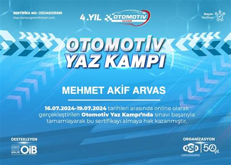 Mehmet Akif Arvas Linkedin‘de Otomotivyazkampı Otomotivsanayiderneği