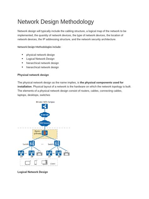Network Design Methodology 2 Pdf Computer Network Reliability