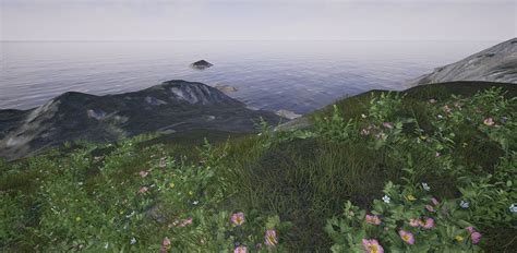UE Landscape Environment W I P Unreal Engine Polycount