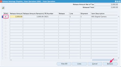 Retainage Release Invoices In Oracle Ap Erpschools