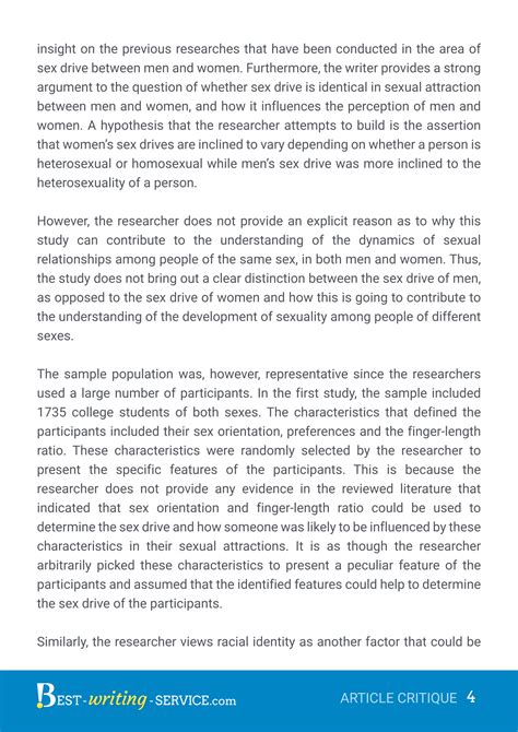 Article Critique Writing Service And A Free Critique Sample