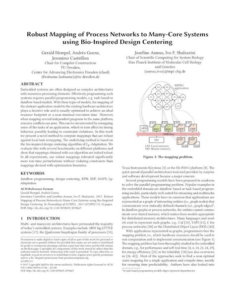 Pdf Robust Mapping Of Process Networks To Many Core Systems Mosaicmpi Cbgdedocs