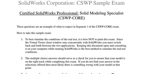 To Anyone Looking For Some Cswp Exam Prep Material Here Are Two Practice Exams Segments 1 3