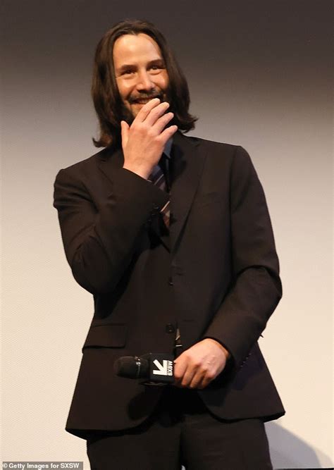 Keanu Reeves Looks Dapper In All Black To Introduce A Screening Of John Wick Chapter At Sxsw