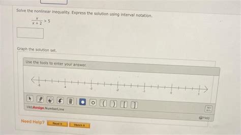 Solved Solve The Nonlinear Inequality Express The Solution