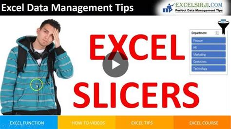 Excel Exceltips Dataanalysis Excelslicers Filterdata Exceltricks Excelsirji