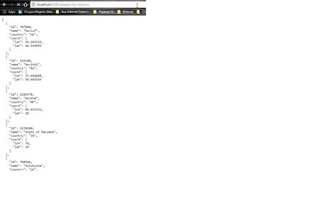 Javascript Angular 2 Fetch Specific Value From Local Json File