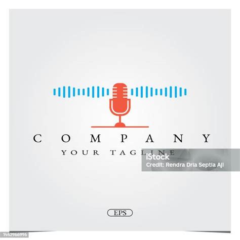 간단한 마이크 마이크 팟캐스트 라디오 녹음 사운드 웨이브 로고 디자인 로고 프리미엄 우아한 템플릿 벡터 Eps 10 0명에 대한 스톡 벡터 아트 및 기타 이미지 Istock