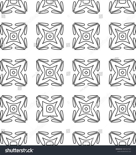 Vector Monochrome Pattern Abstract Texture Fabric Stock Vector Royalty Free 1987227161