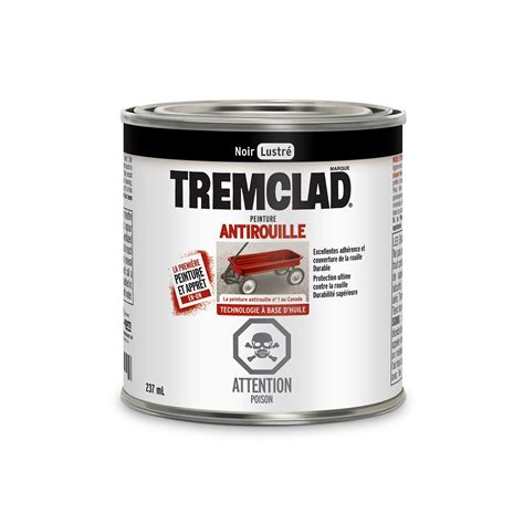 Tremclad Oil Based Rust Paint Gloss Black Ml From RUST OLEUM BMR
