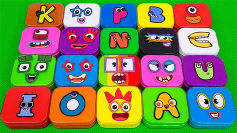 Numberblock Looking Slime Big Square Shapes Rainbow Coloring