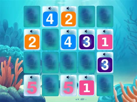 Numbers 1 10 Matching Pairs