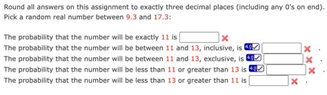 Solved Round All Answers On This Assignment To Exactly Three