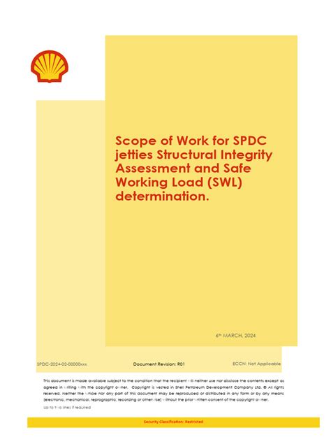Spdc Supply Base Jetties And Warehouse Laydown Areas Safe Working Load