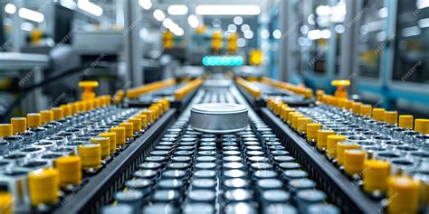Premium Photo Lithiumion Battery Cells Manufacturing Line Concept Battery Production